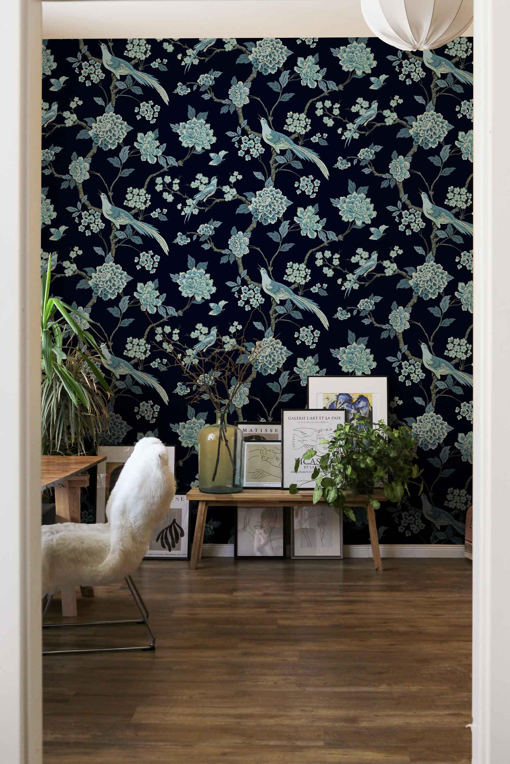 Coordonné Enchanted Bird Song Navy A00003