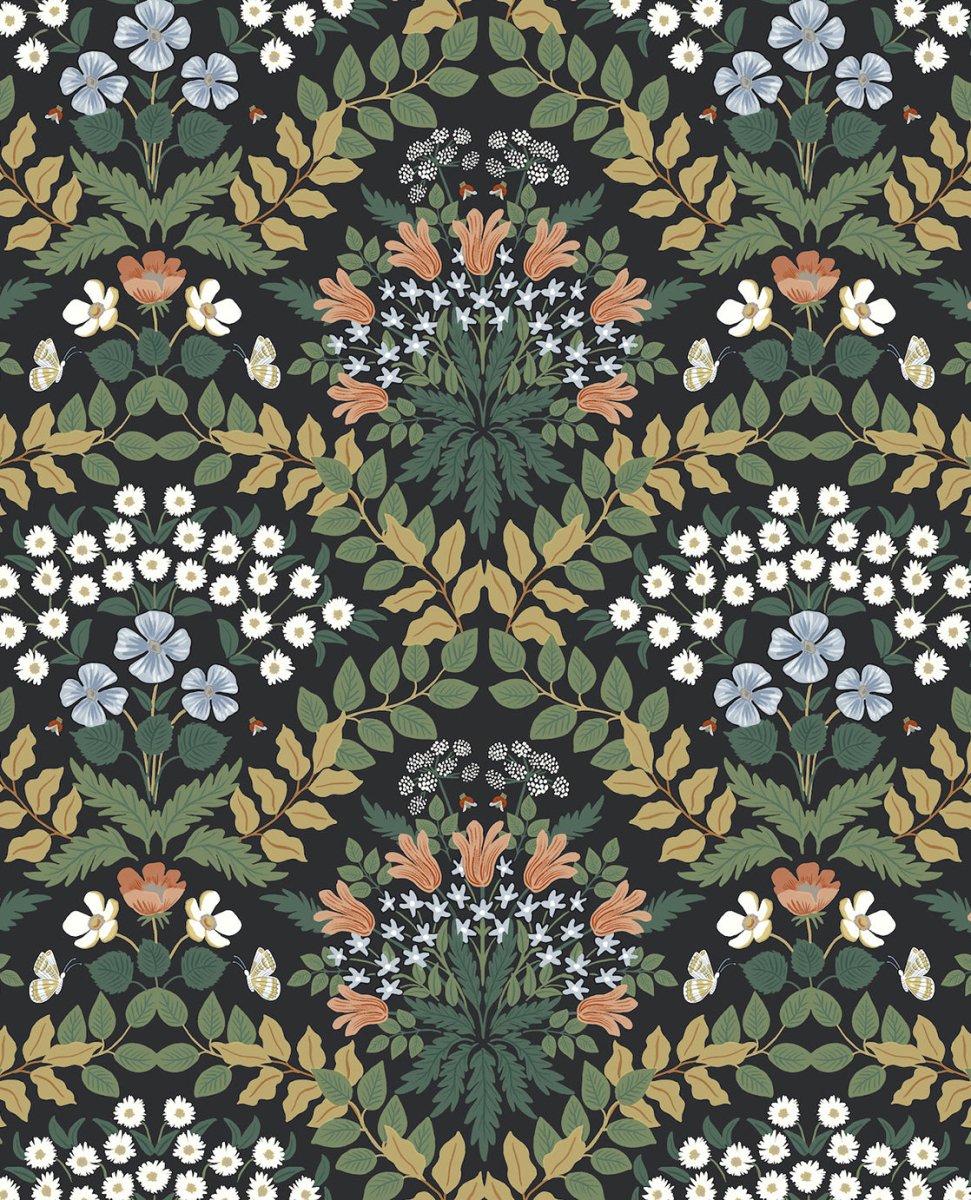 Eijffinger RIFLE PAPER CO. behang RP7318 Groen, Zwart / Grijs, Goud ...