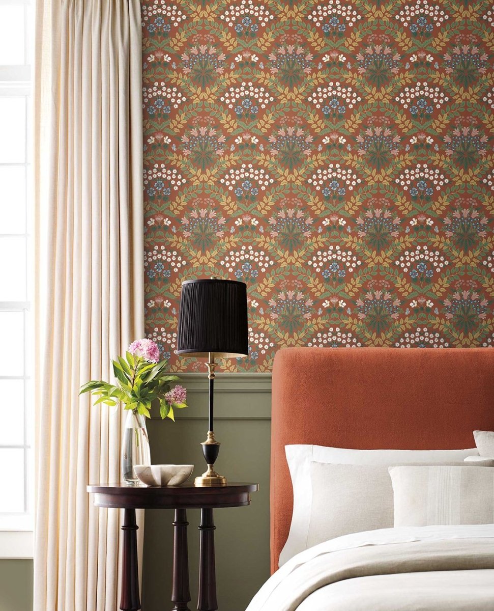 Eijffinger RIFLE PAPER CO. behang RP7320 Groen, Rood, Oranje, Goud ...